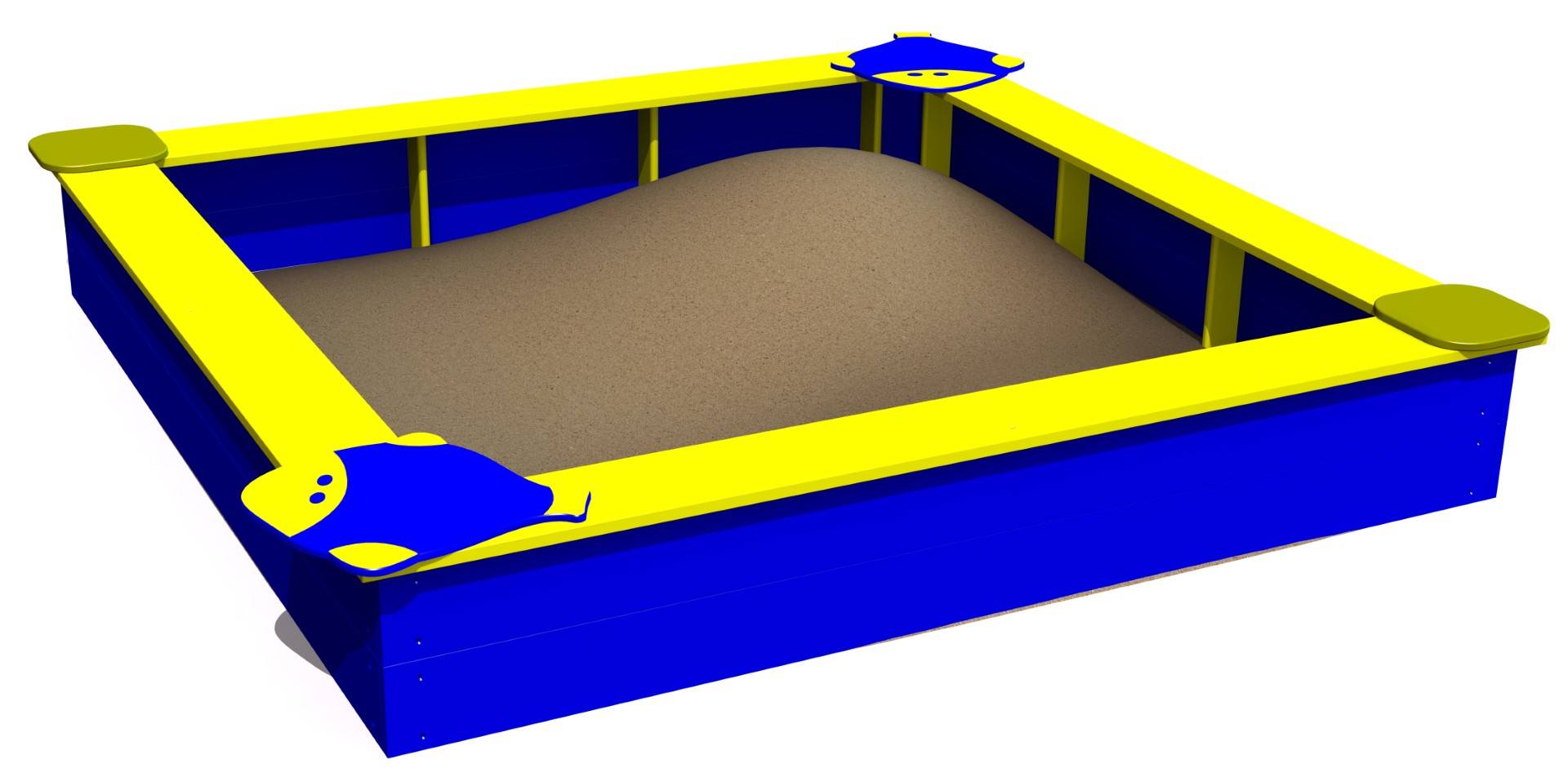 Professionele, houten zandbakken